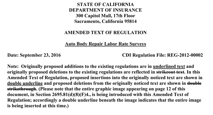Amendments Published to California’s Proposed Collision Repair Labor ...