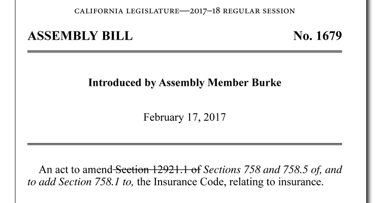California Assembly Insurance Committee Approves Bill that Overturn New ...