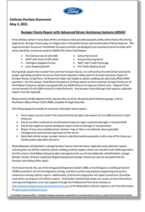 Ford Position Statement Limits Bumper Fascia Repair to Refinish Work ...